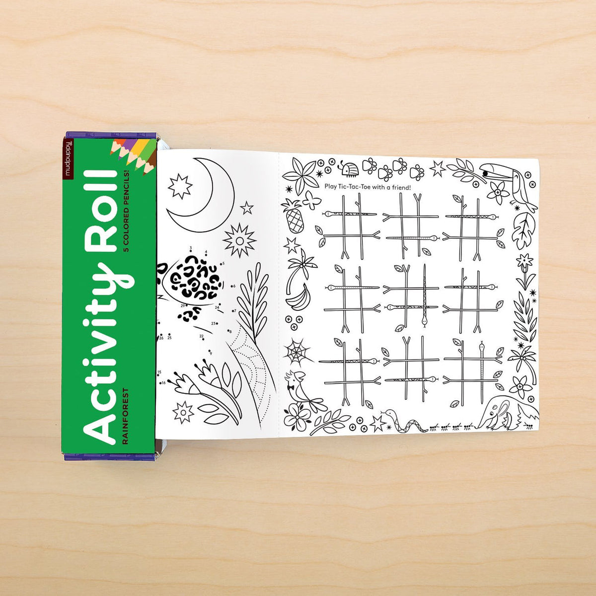 Mudpuppy Activity Roll - Rainforest – Minim Kids