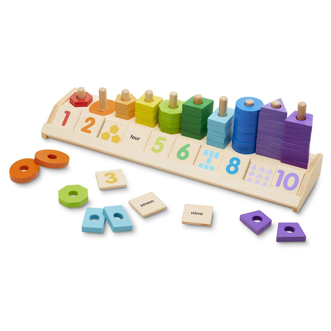 Melissa & Doug Counting Shape Stacker – Minim Kids